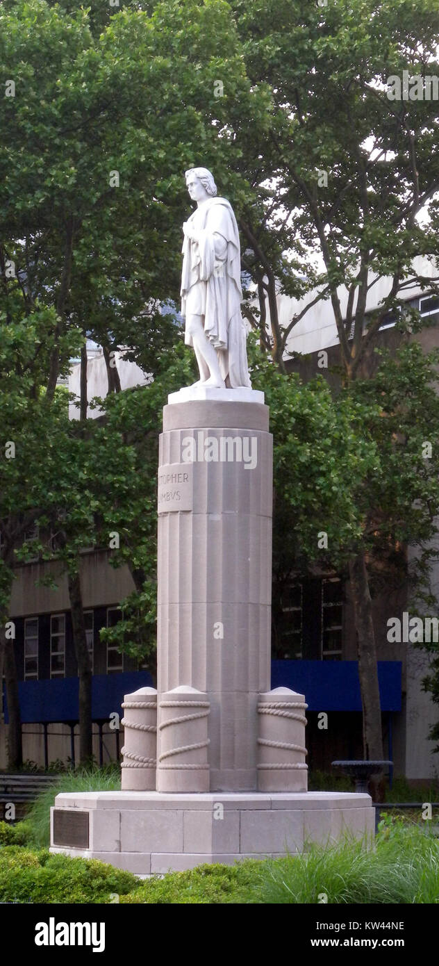 The Columbus statue, located in an unspecified location, represents ...