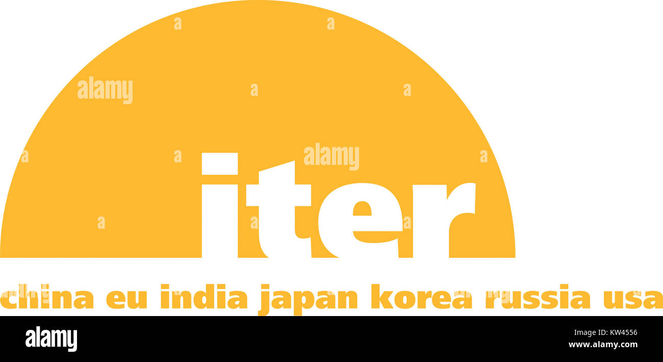 The ITER logo, designed with NoonYellow, represents the international ...