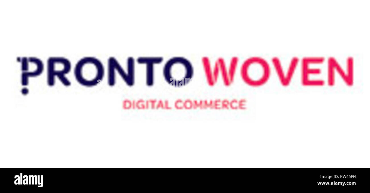 Pronto Woven Logo is a brand logo known for its distinctive woven ...