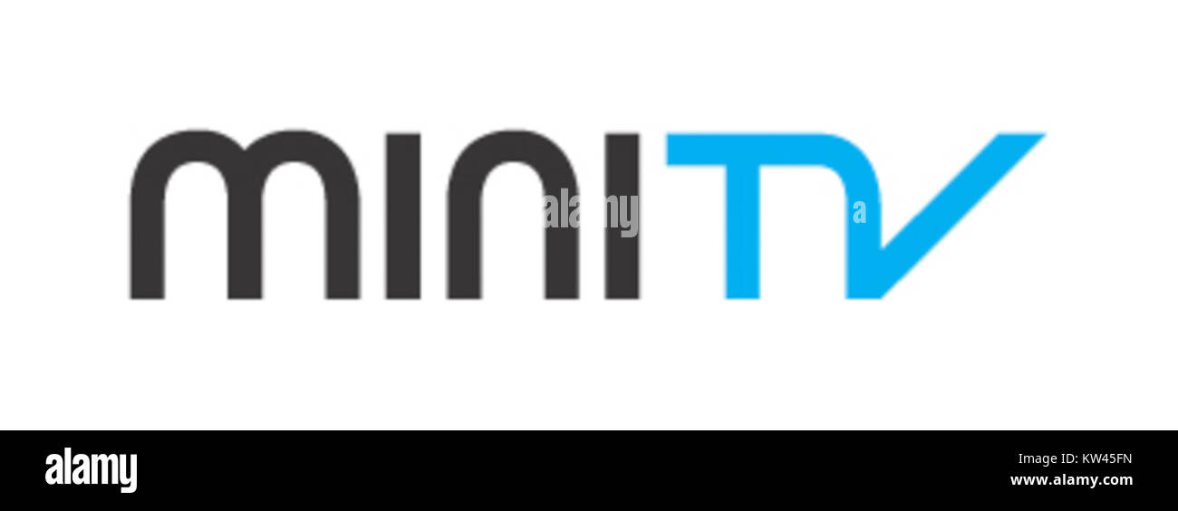 The MiniTV logo in CMYK format represents the branding of a digital ...