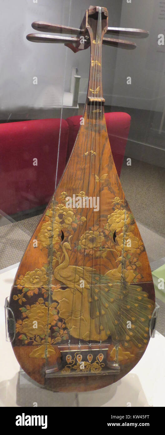 The painting 'Biwa' from the 19th century, held at the Dayton Art ...