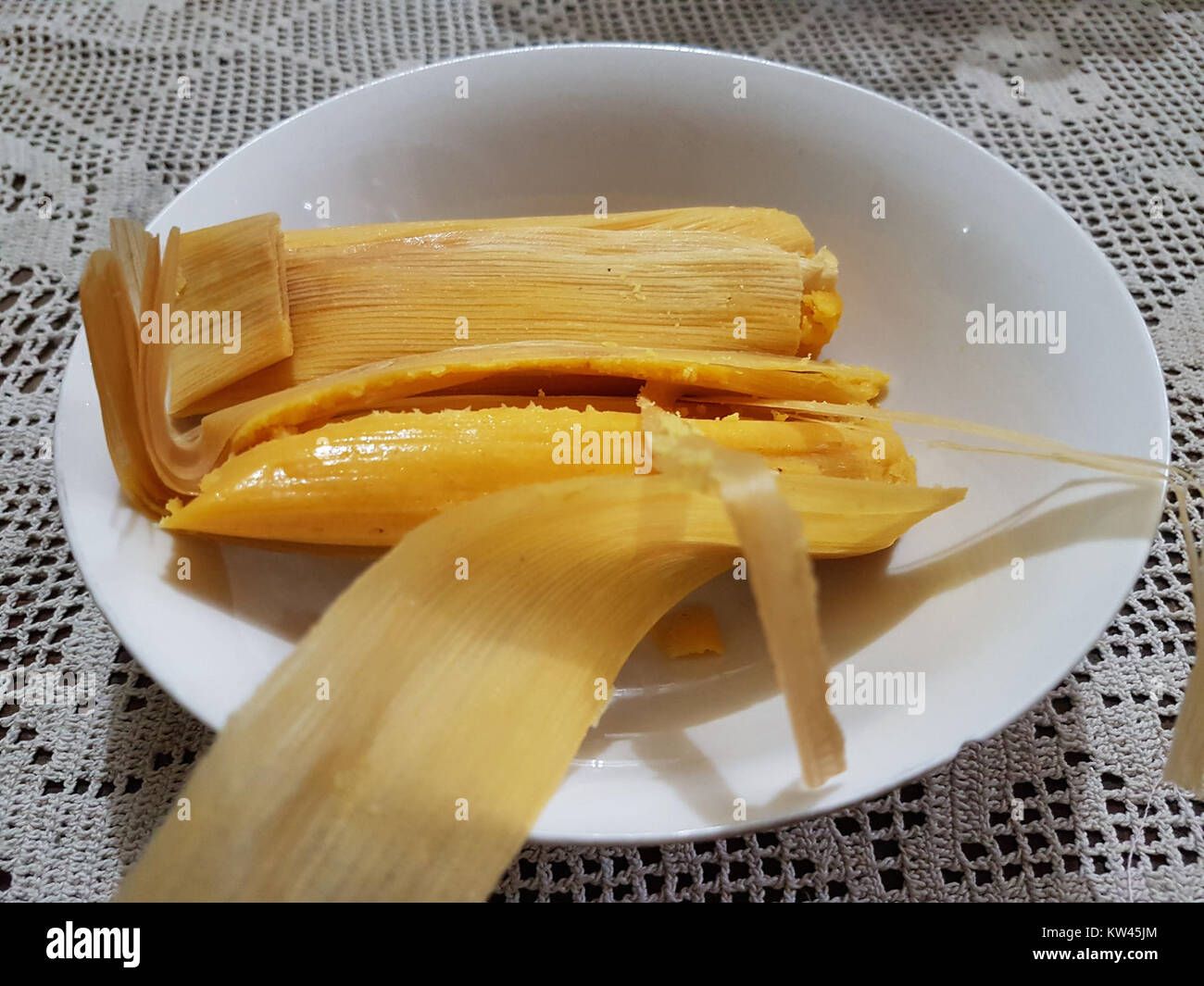 Binaki is a traditional steamed corn cake, popular in various cultures ...