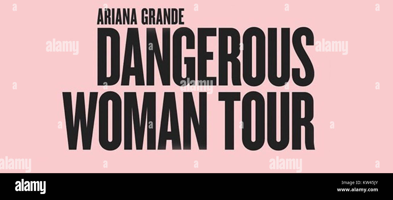 The Dangerous Woman Tour Logo Stock Photo - Alamy