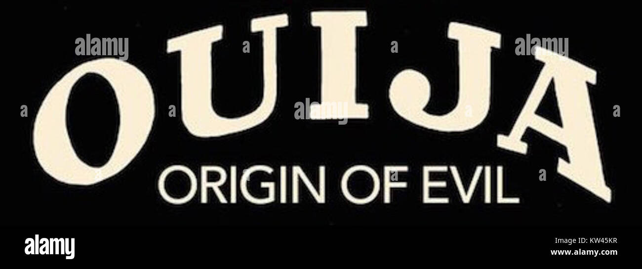 Ouija origin of evil Logo Stock Photo - Alamy
