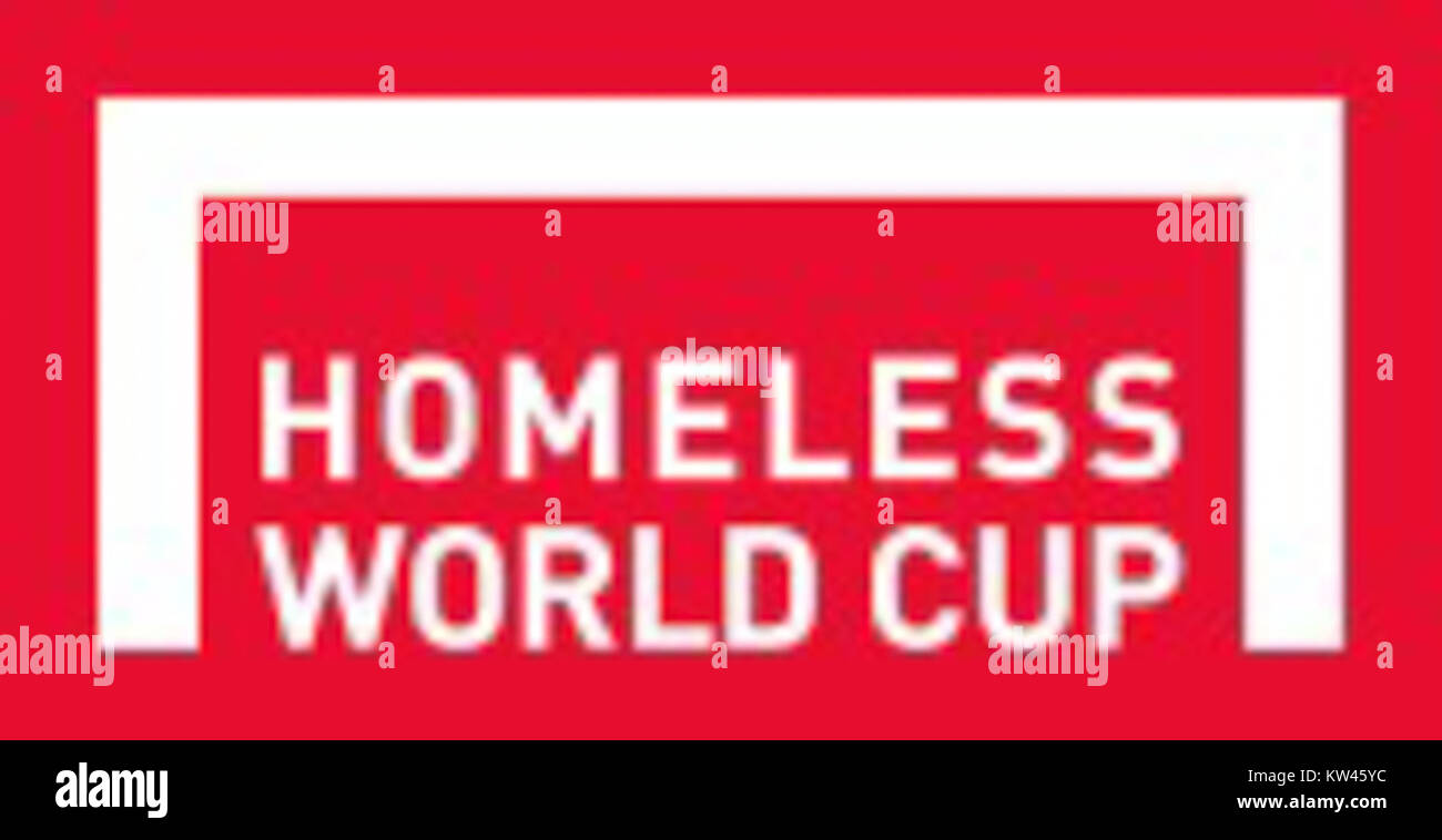 The logo of the Homeless World Cup, an annual international street ...
