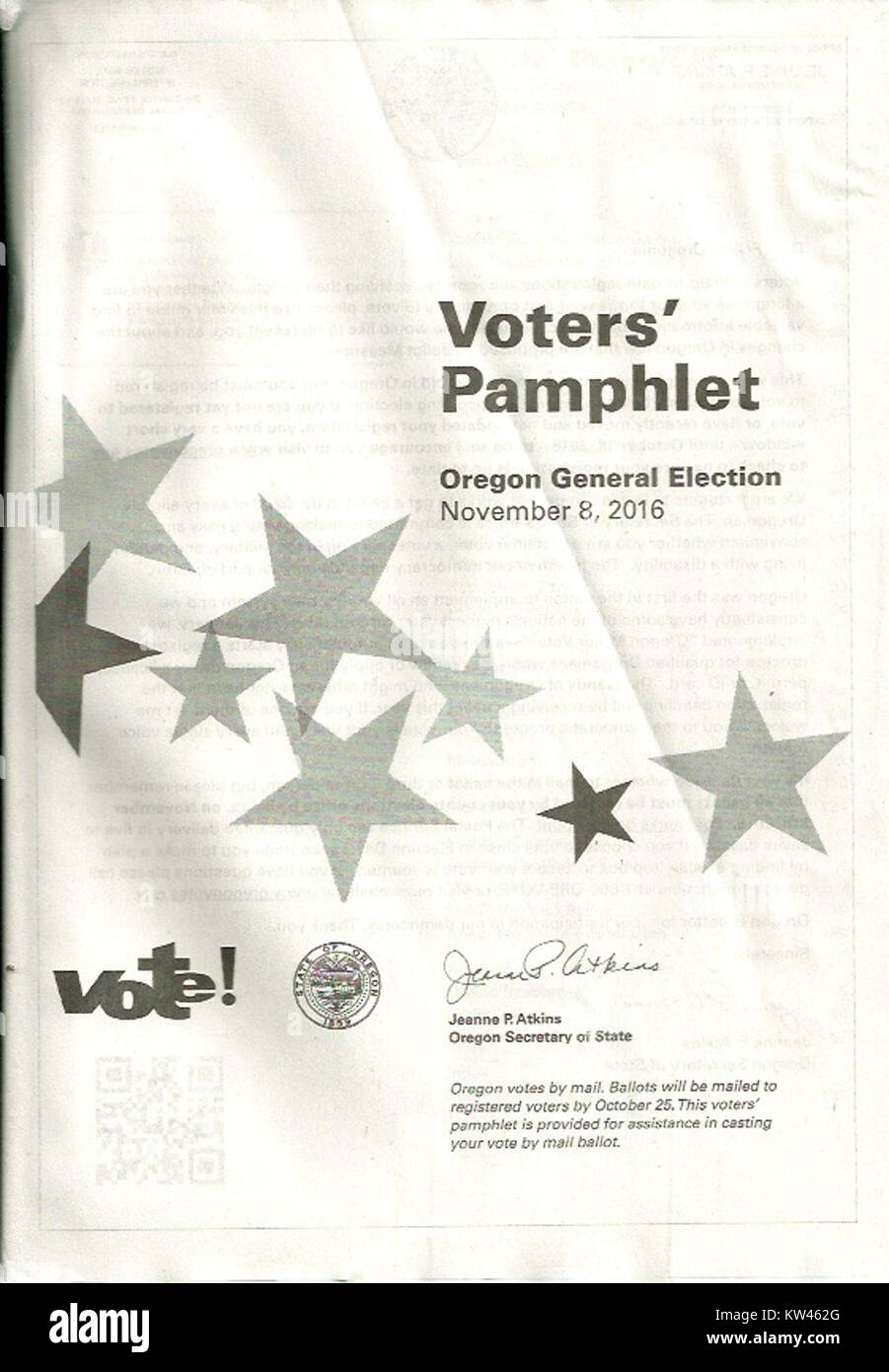 Voter information pamphlet hi-res stock photography and images - Alamy