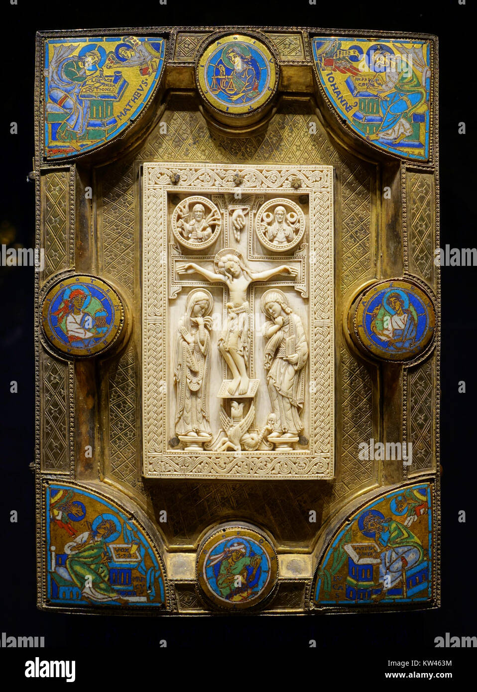 Crucifix and symbols of the evangelists hi-res stock photography and ...