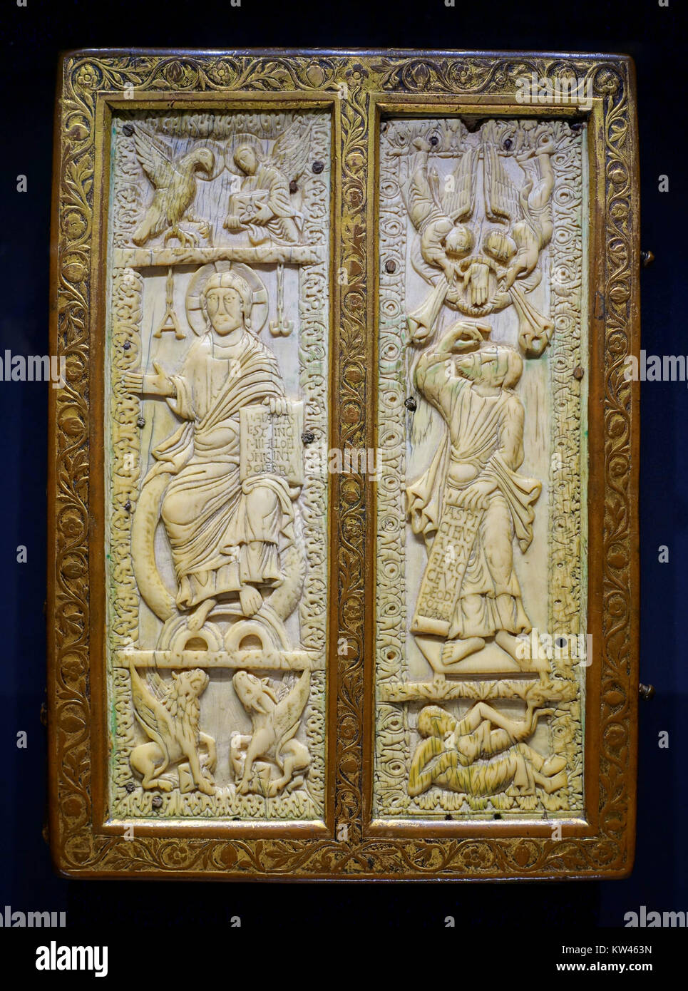 Book cover with evangelists, Benedicting Abbey St. Jacques, Luttich ...