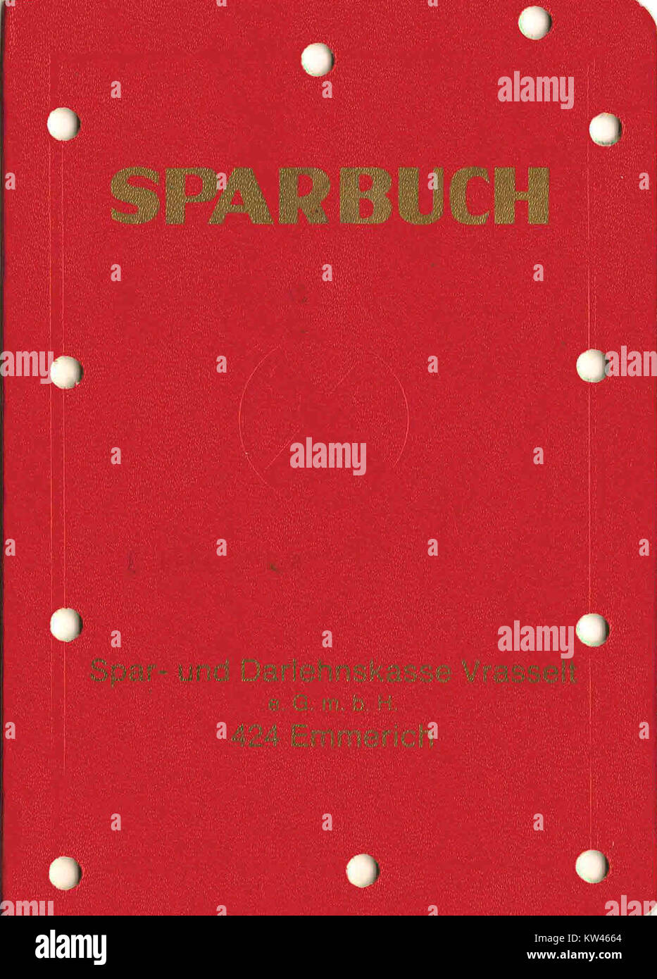 This is the cover page of a savings book from the Spar und ...