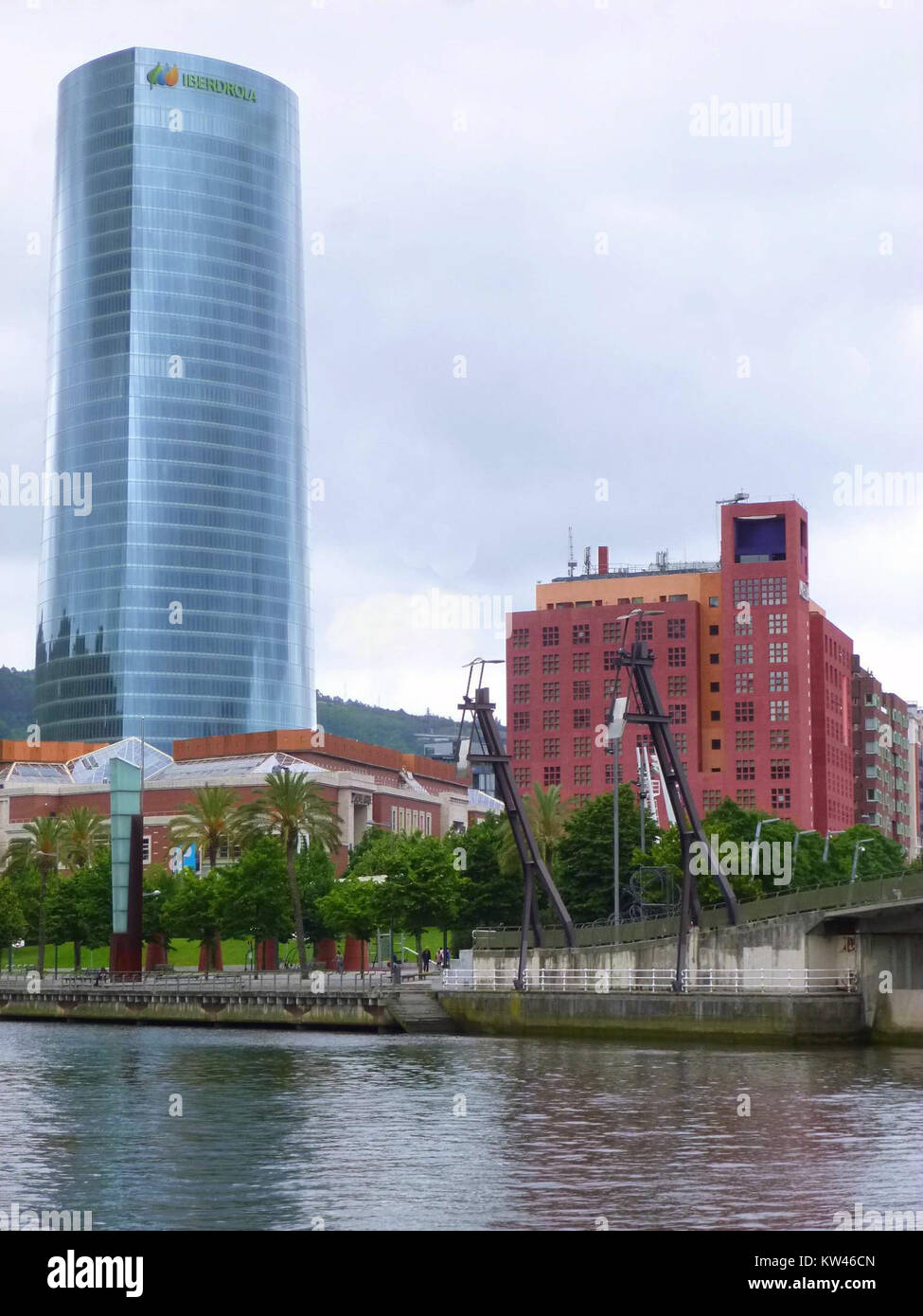 The Torre Iberdrola in Bilbao, Spain, is a prominent skyscraper and one ...