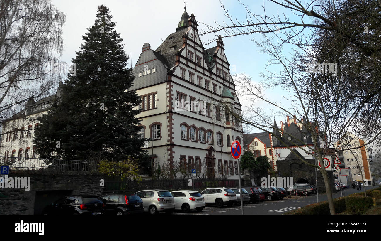 Boppard, Germany, a town along the Rhine River, is captured in this ...