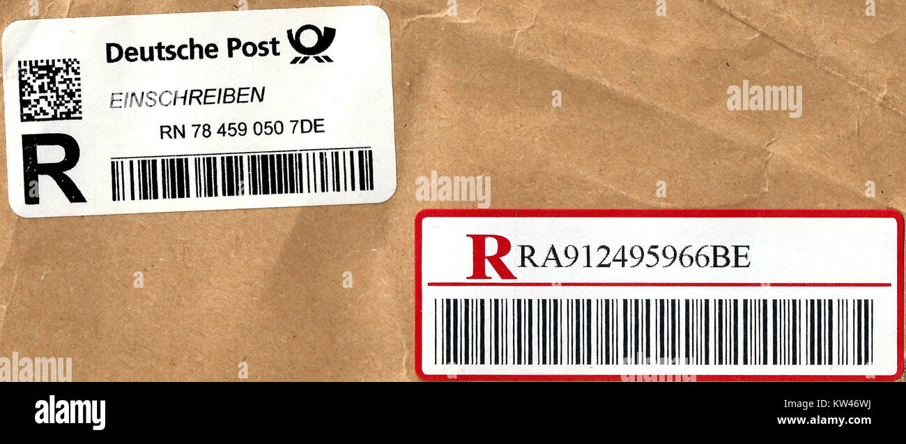 The registration labels of Belgium and Germany from 2016 feature ...