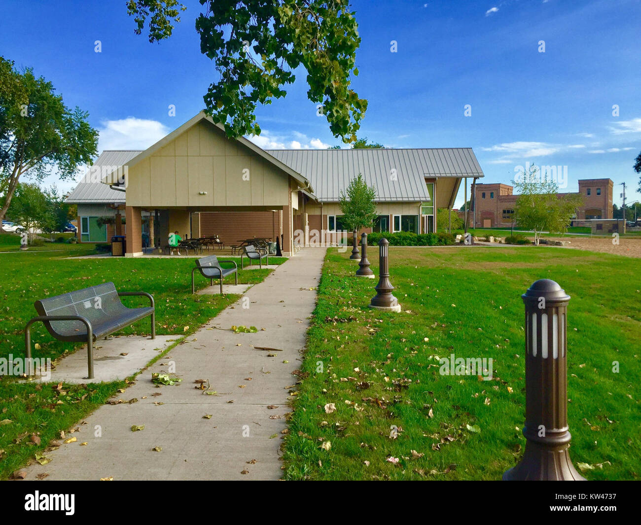 The Black River Beach Center in Wisconsin is a popular community space ...