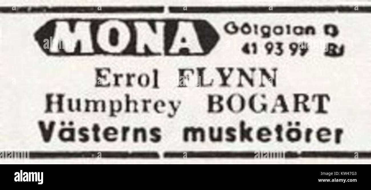A vintage advertisement from 1948 showcasing Bioannons Mona, a product ...