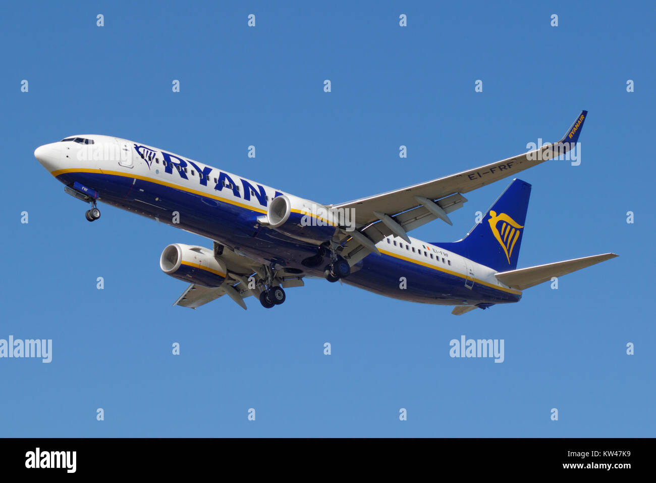 A Boeing 737 operated by Ryanair is captured in an image. The aircraft ...