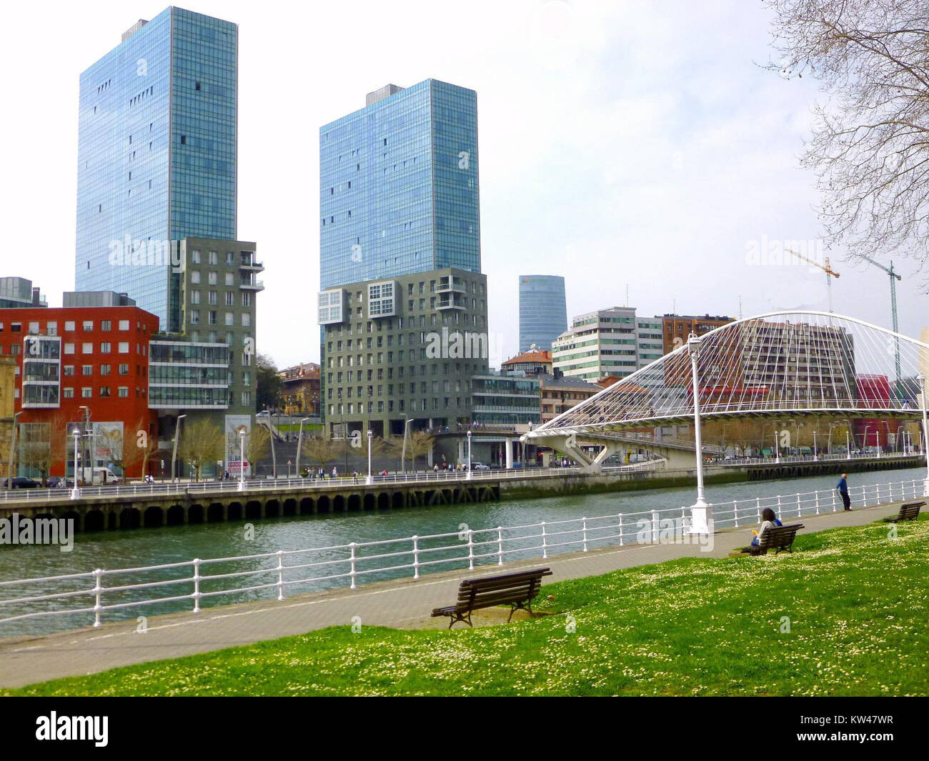 Bilbao's Abandoibarra district features prominent architectural ...