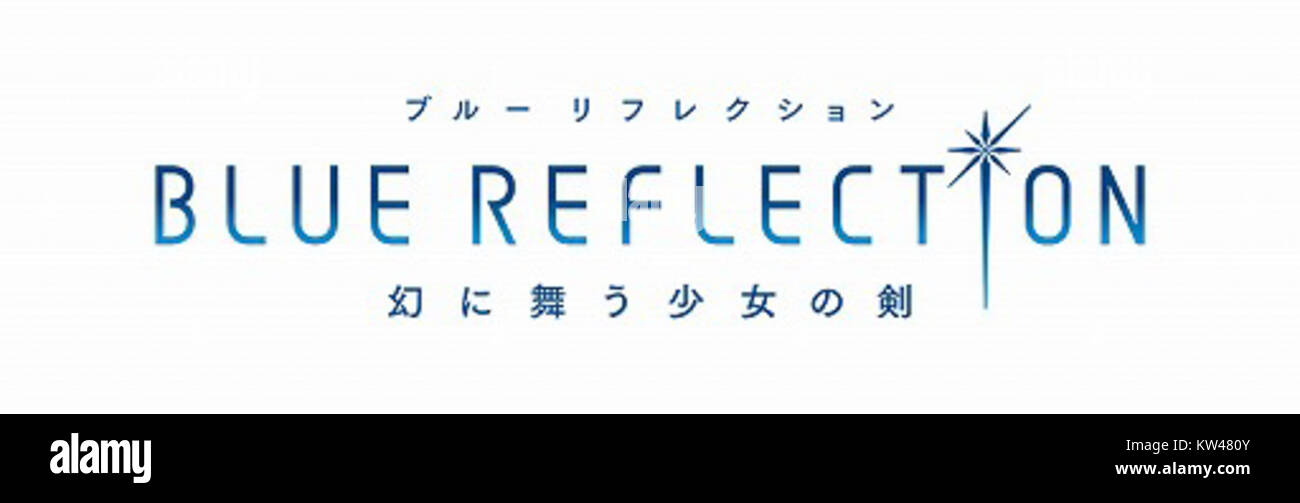 The logo of *Blue Reflection*, a Japanese role-playing video game ...