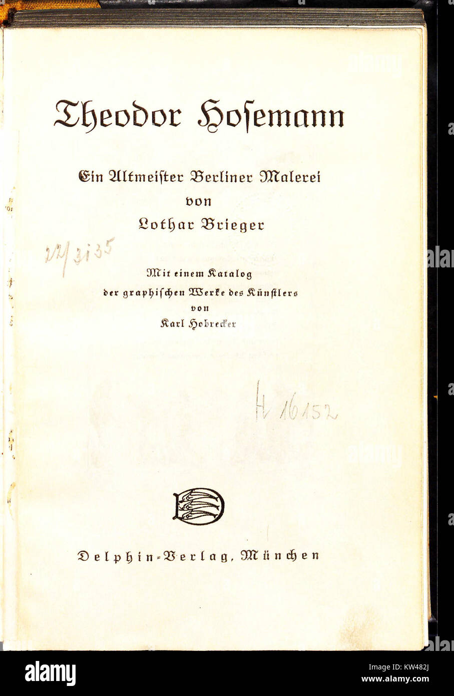 The title refers to a historical work by Lothar Brieger and Theodor ...