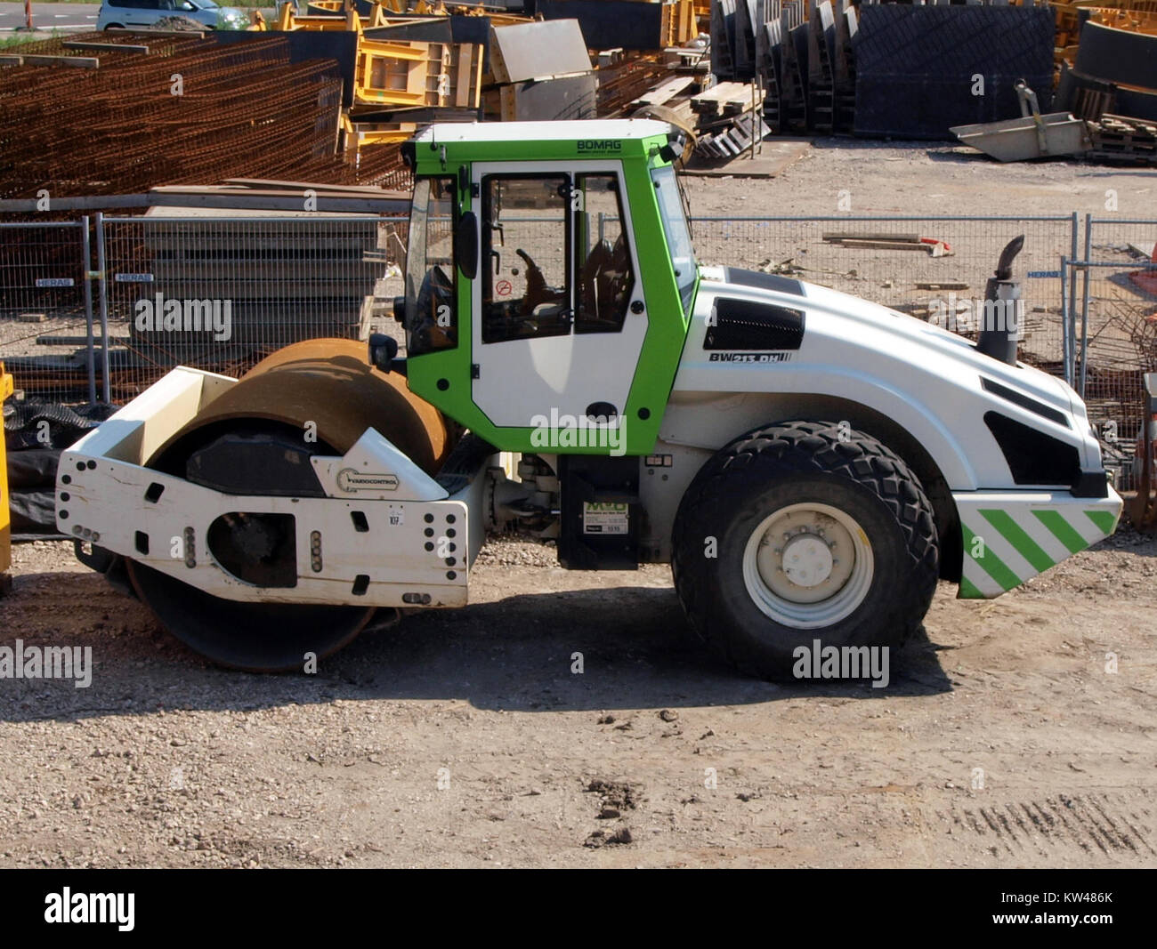 The Bomag BW 213 DH is a heavy-duty single drum roller used in ...