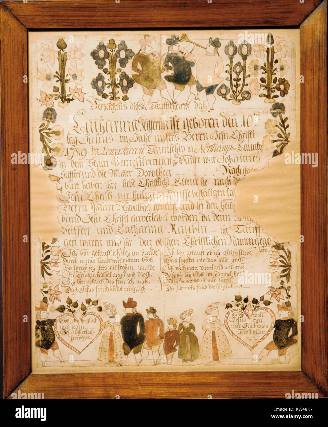 The Birth and Baptismal Certificate, part of the Metropolitan Museum of ...