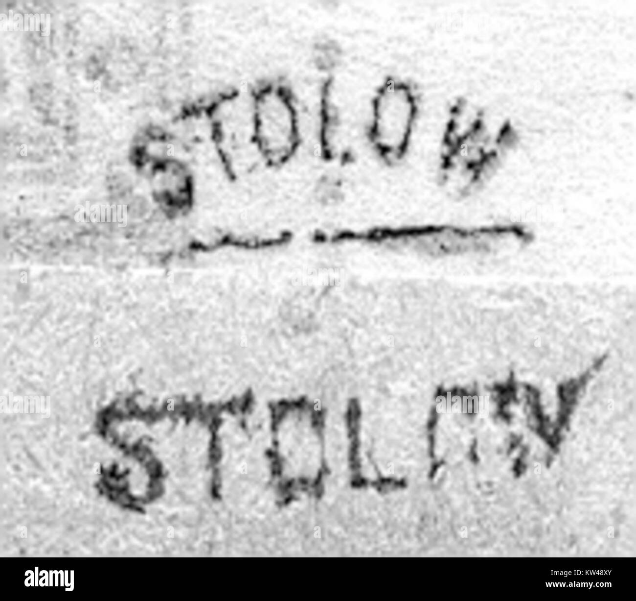 The Stolow stamp expert mark is a notable stamp authentication feature ...