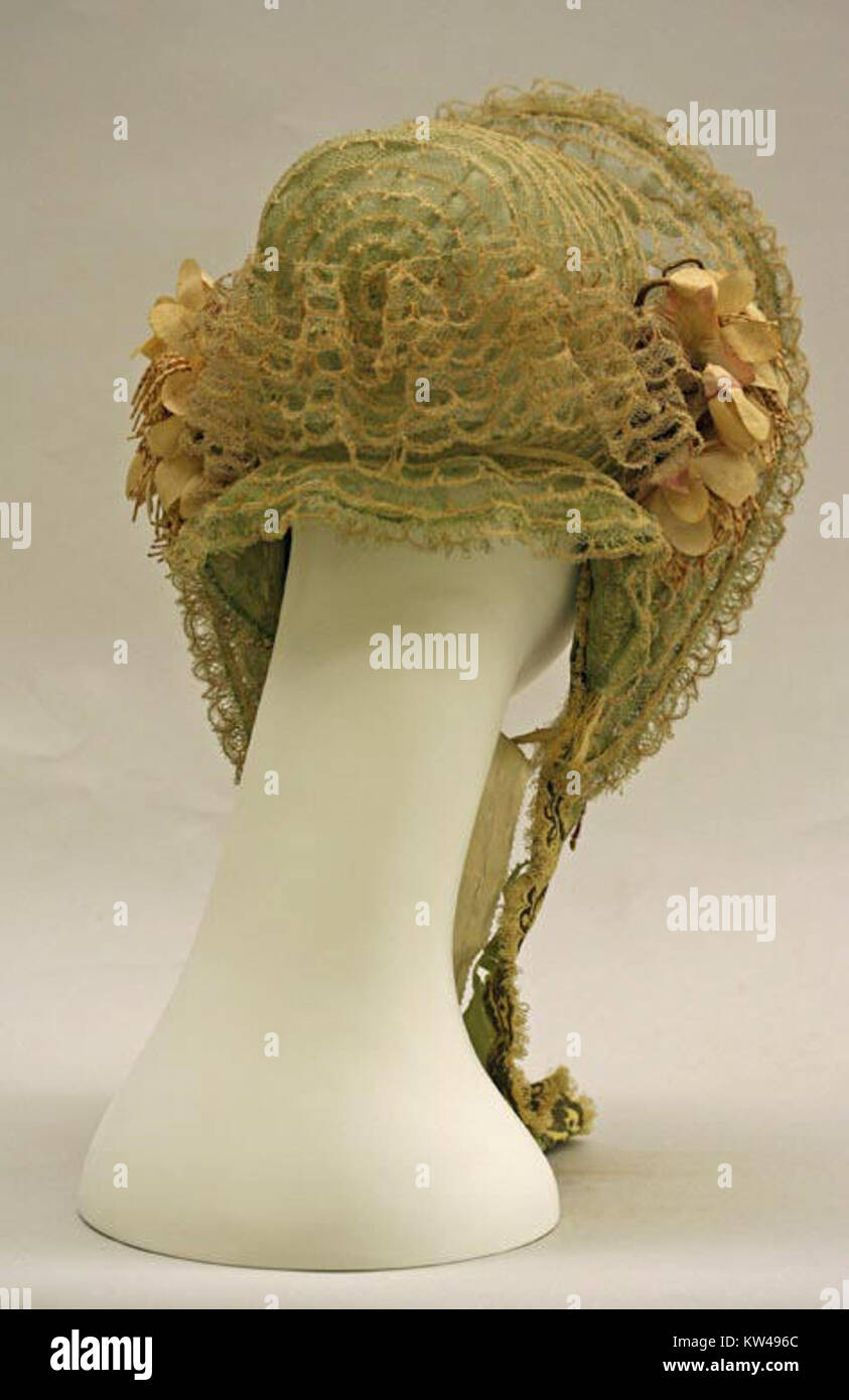 This bonnet is a historical item from the MET collection, categorized ...