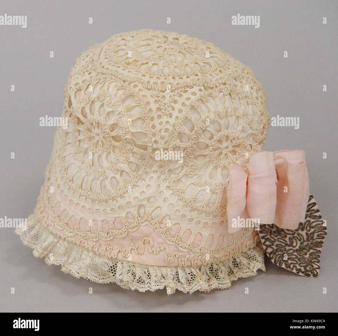 This bonnet, part of the Metropolitan Museum of Art collection, is an ...