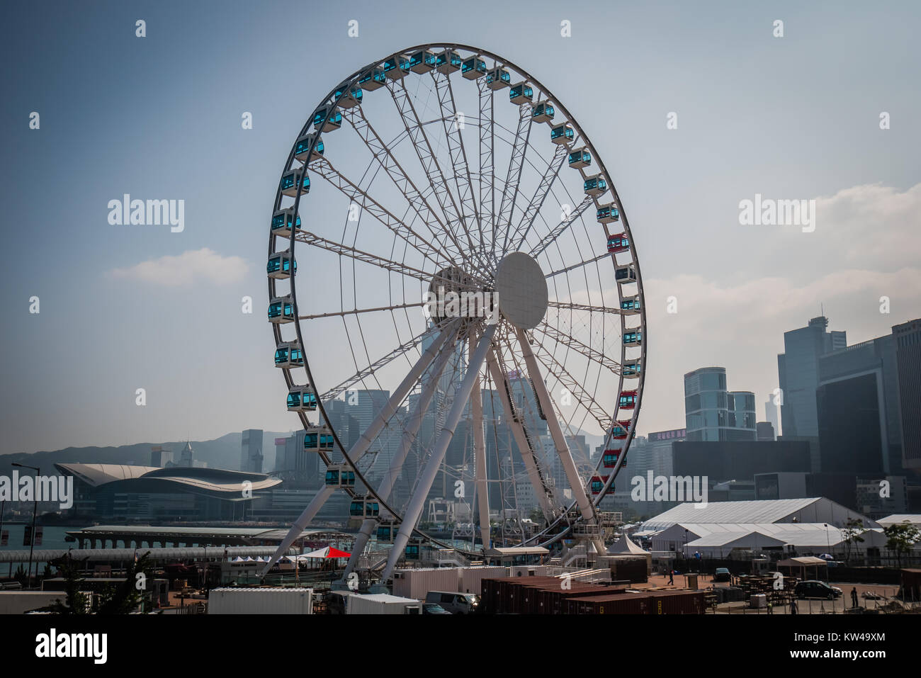 hong kong observation wheel Stock Photo - Alamy