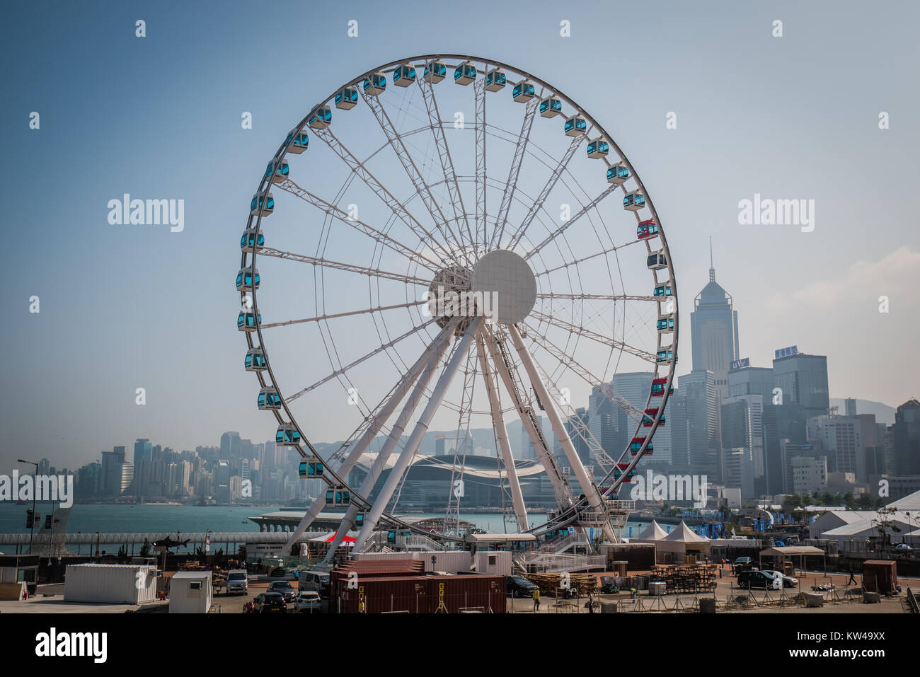 hong kong observation wheel Stock Photo - Alamy
