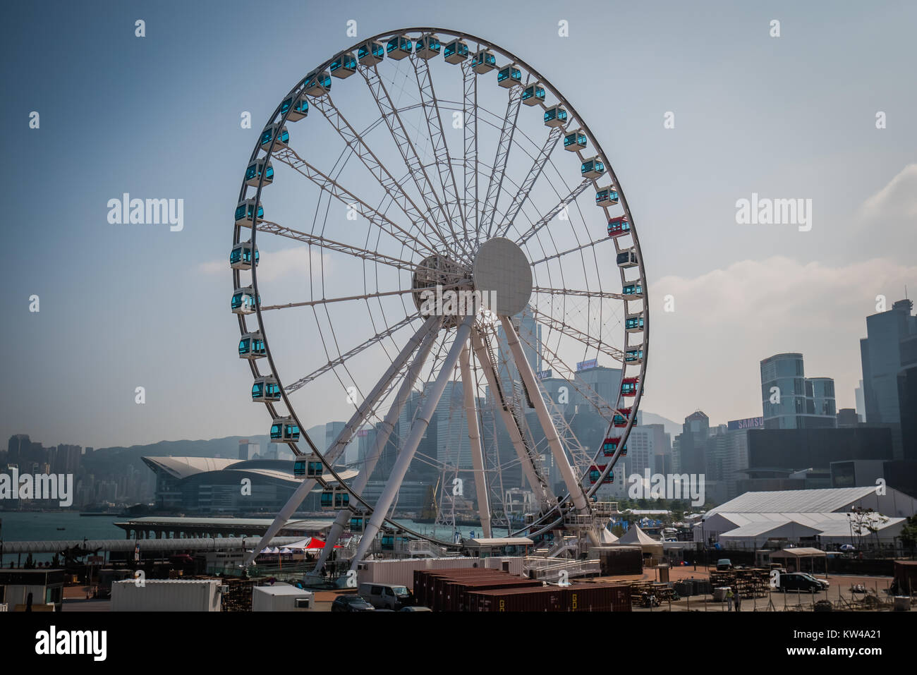 hong kong observation wheel Stock Photo - Alamy