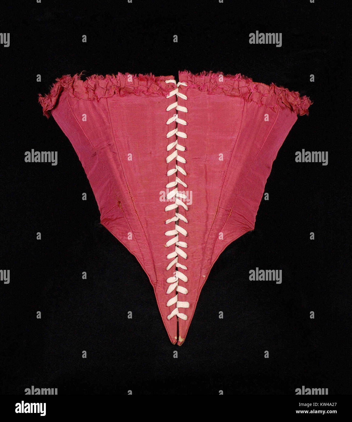 A detailed depiction of a historical bodice design, displayed at the ...