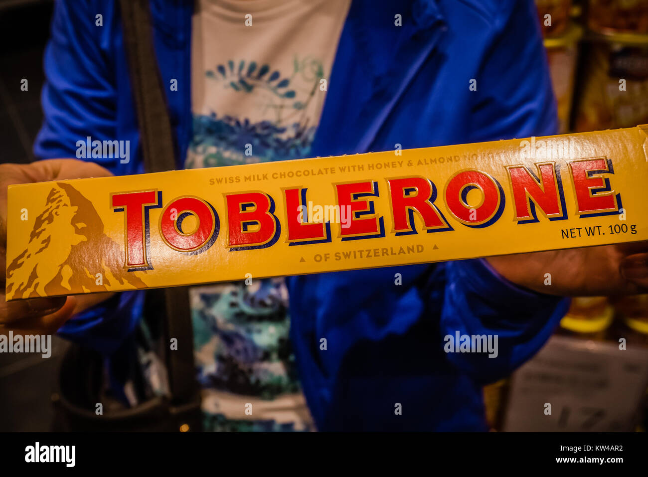 Toblerone chocolate hi-res stock photography and images - Alamy