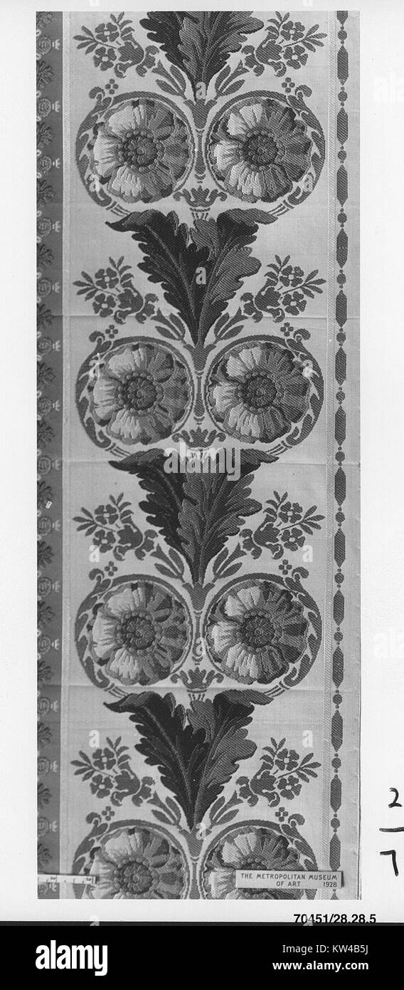 This decorative wall fabric border from the MET collection showcases ...
