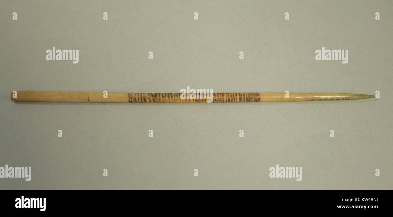 The Bone Weaving Bobbin is a historical tool used in textile production ...