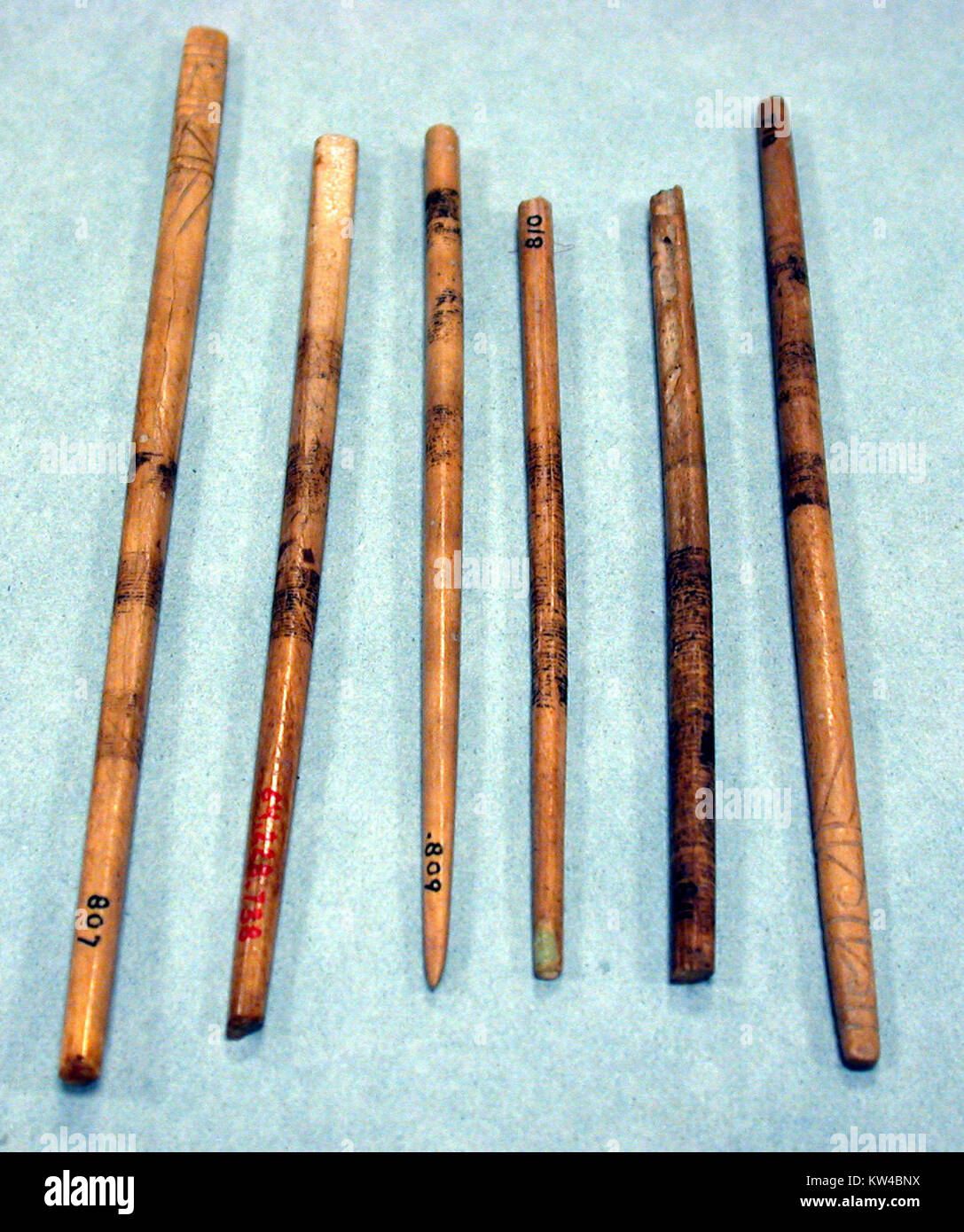 The Bone Weaving Bobbin is an intricate tool used in traditional ...