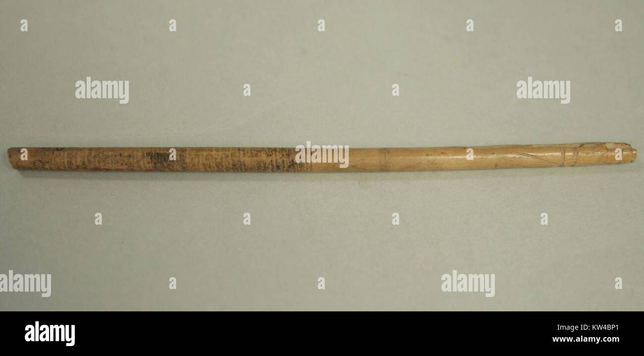 This bone weaving bobbin, part of the MET collection, showcases ...