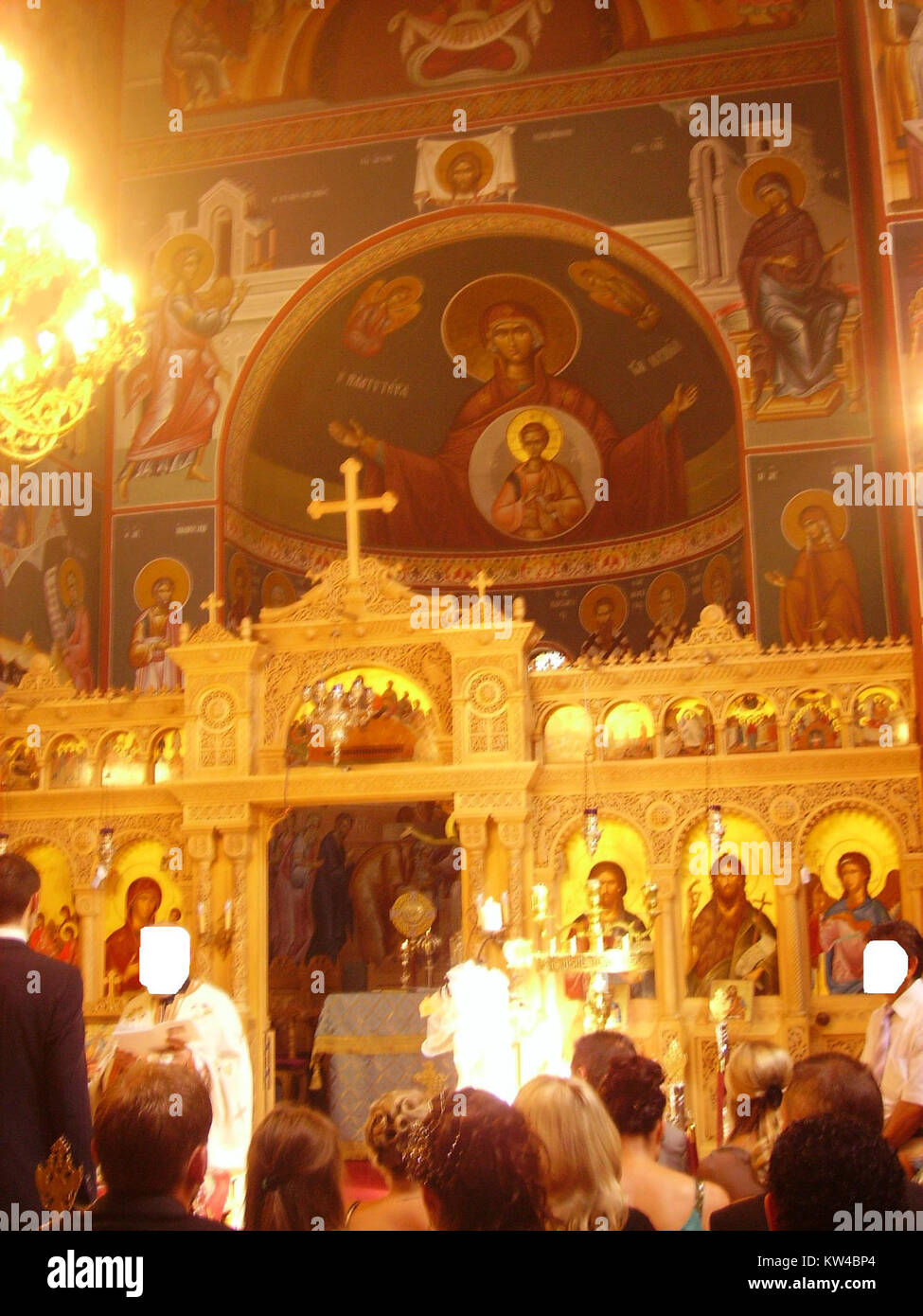 The Greek Orthodox Cathedral Agia Trias in Bonn, Germany, is known for ...