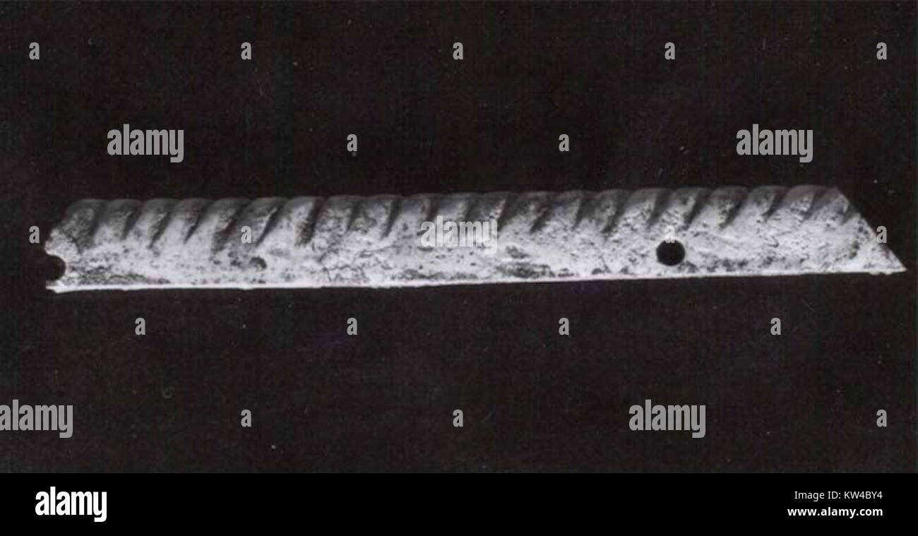 A strip of fabric or material, cataloged as MET ME58 31 14, part of the ...
