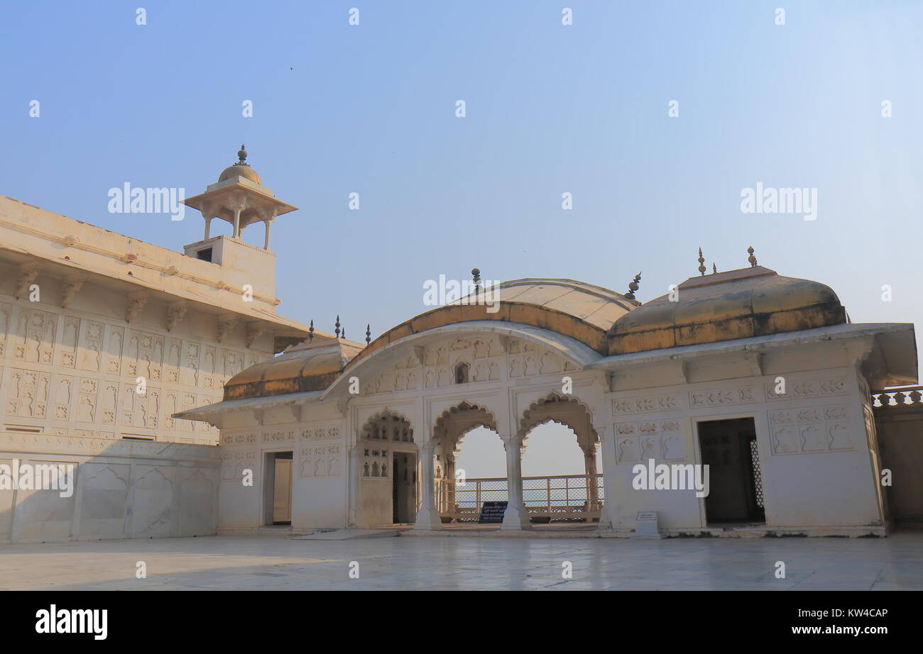 Agra fort historical architecture Agra India Stock Photo - Alamy