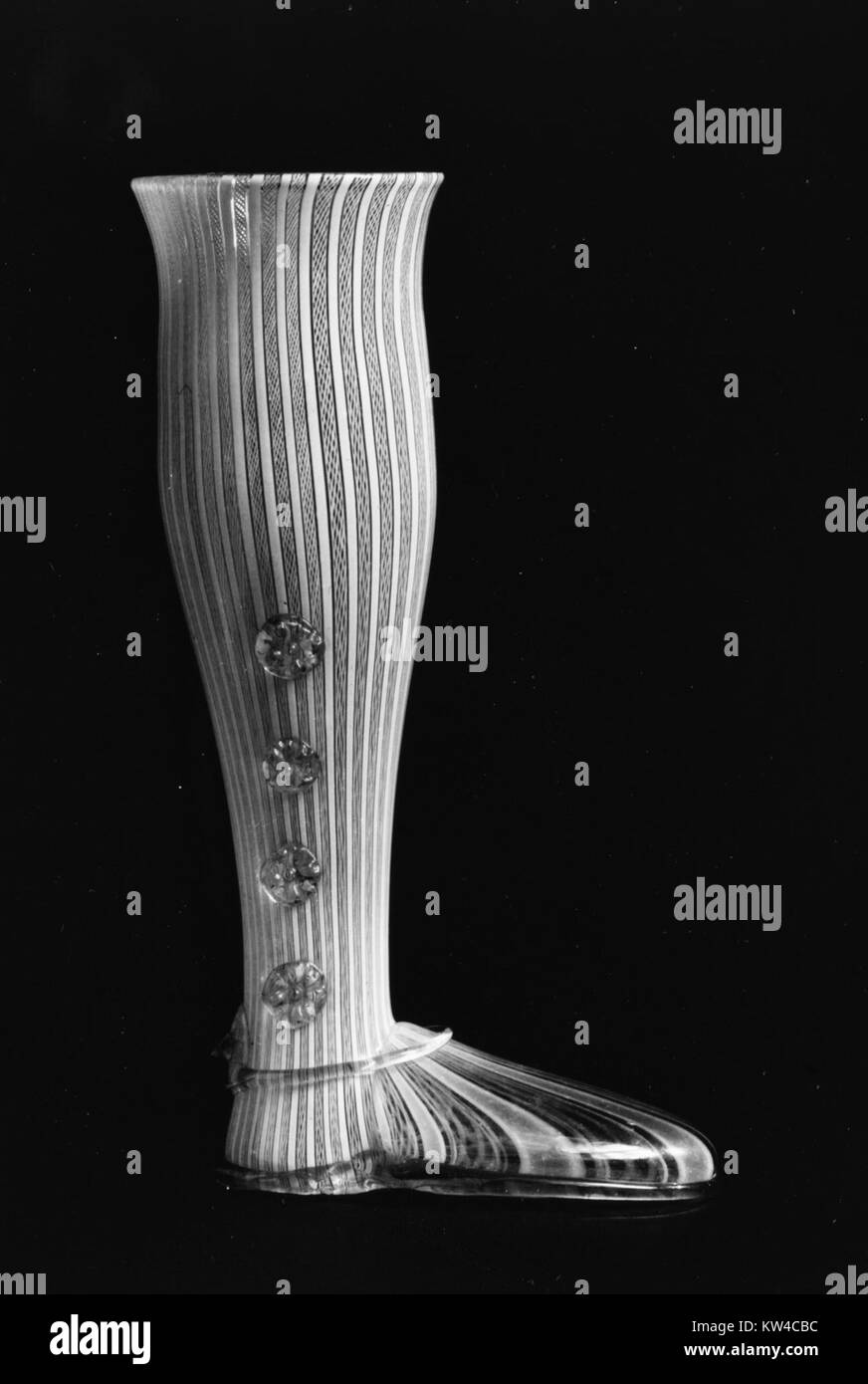 This 19th-century boot-shaped glass, housed in the Metropolitan Museum ...