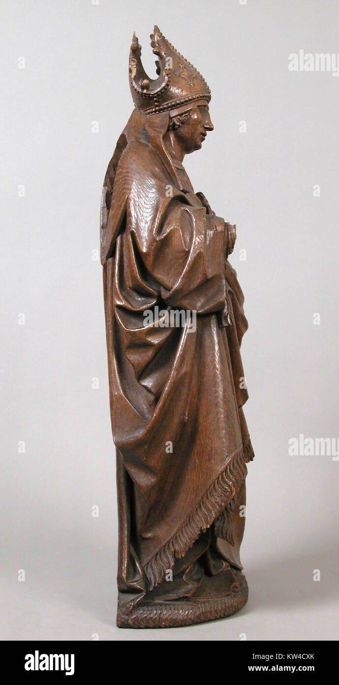 A bishop figure in religious regalia from the MET collection ...