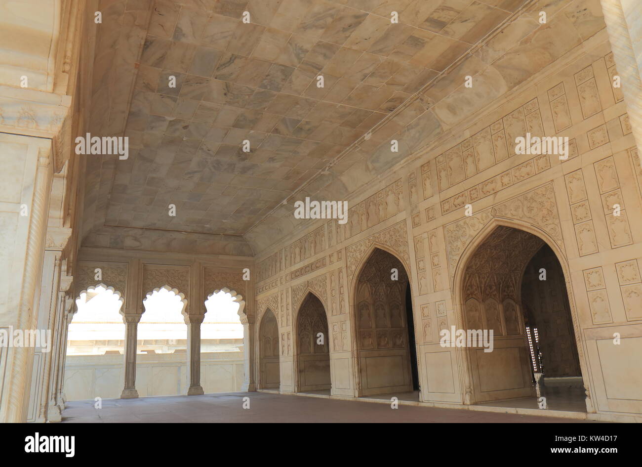 Agra fort historical architecture Agra India Stock Photo - Alamy