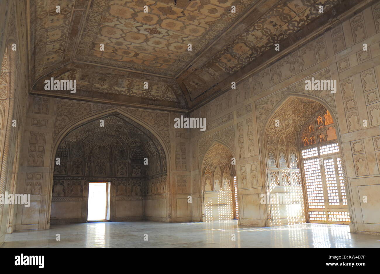 Agra fort historical architecture Agra India Stock Photo - Alamy