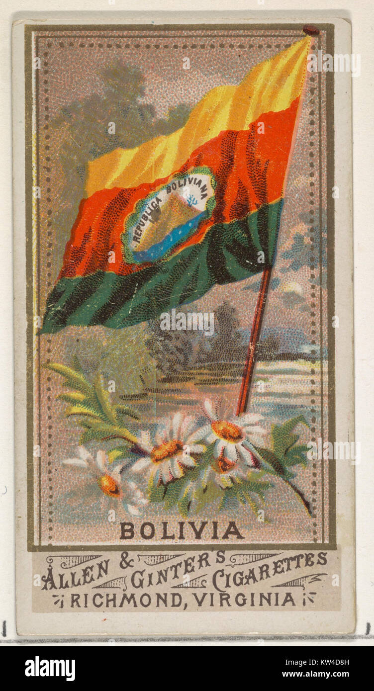 The flag of Bolivia, featured in the *Flags of All Nations* series by ...