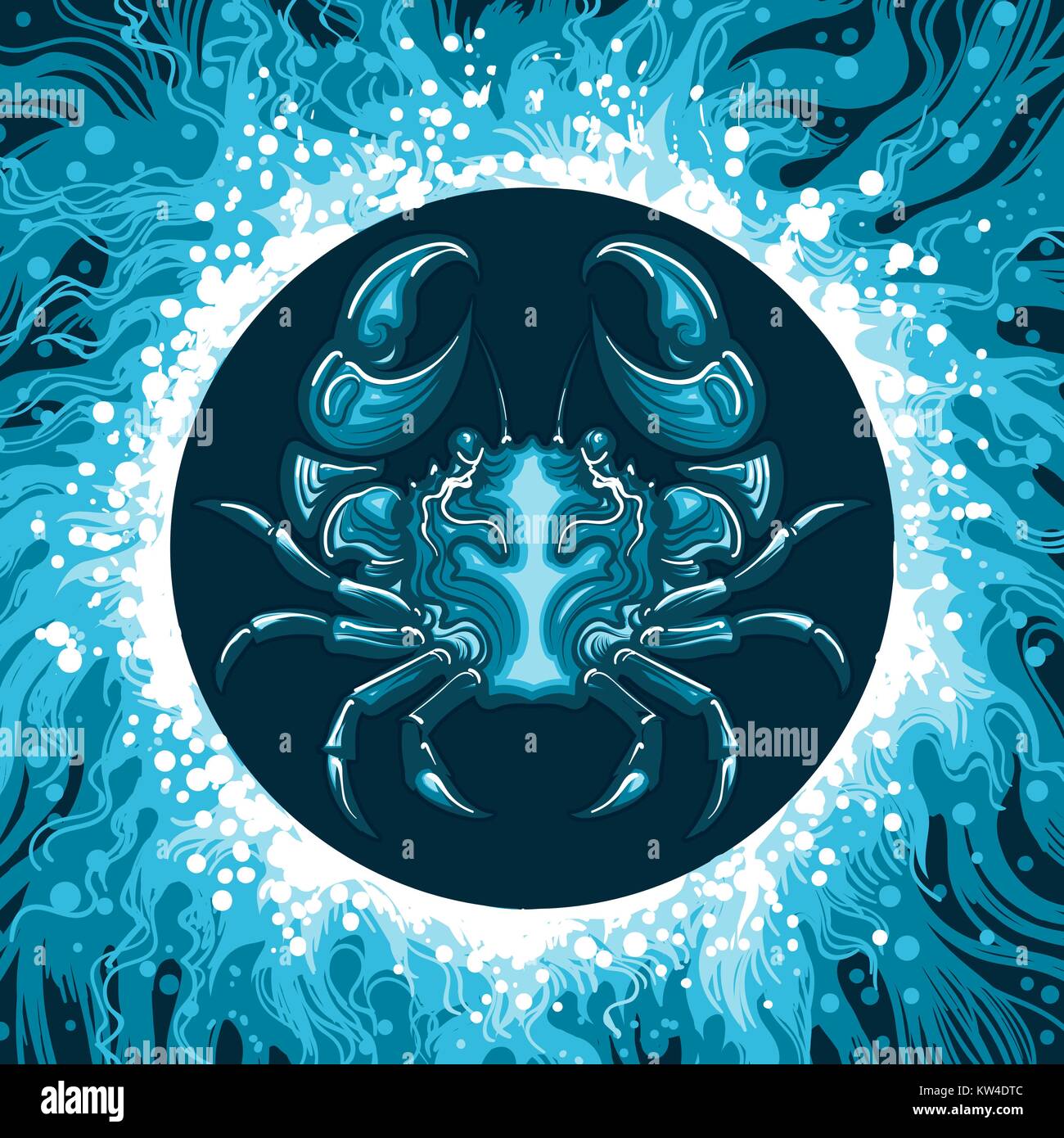 Zodiac Sign Cancer Art Print Crab Constellation Astrology 42 Off