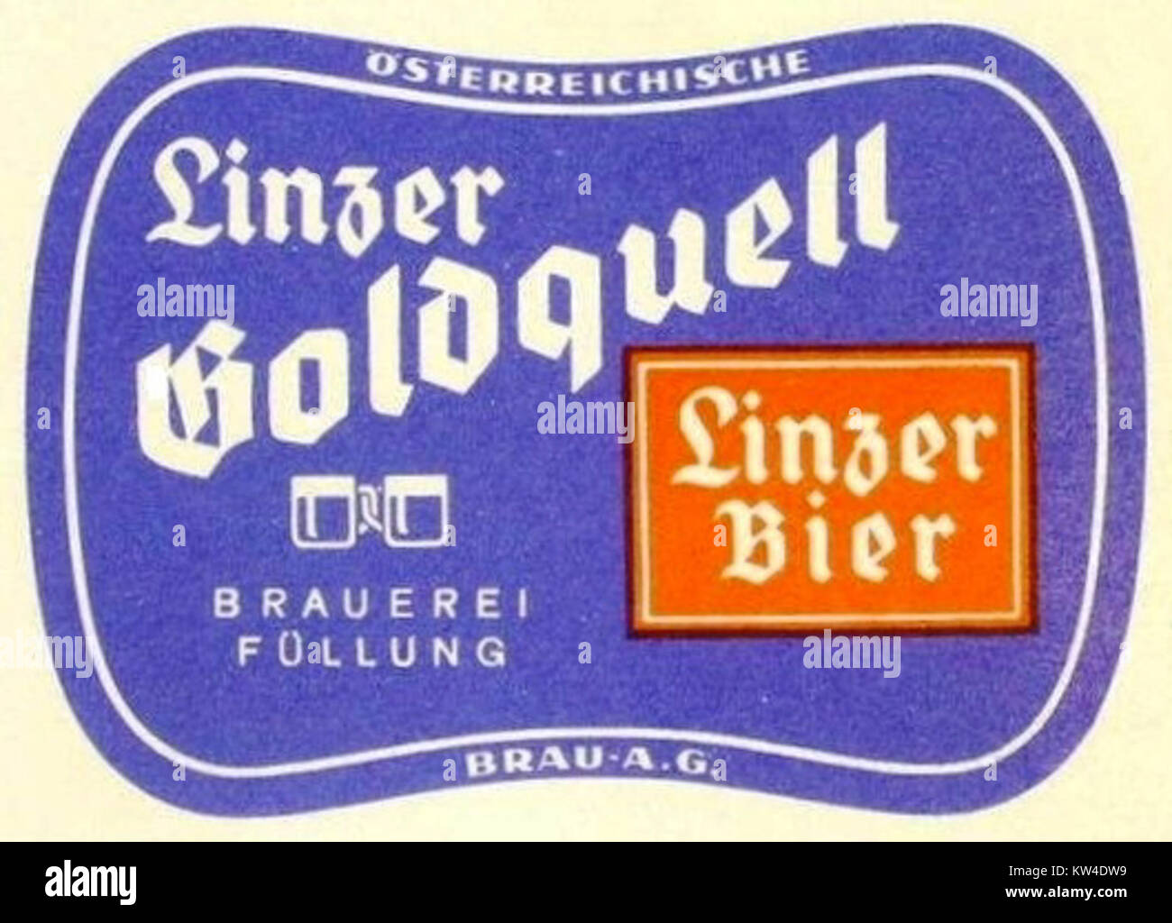Linzer Bier Etikett is a historical beer label from Linz, Austria ...
