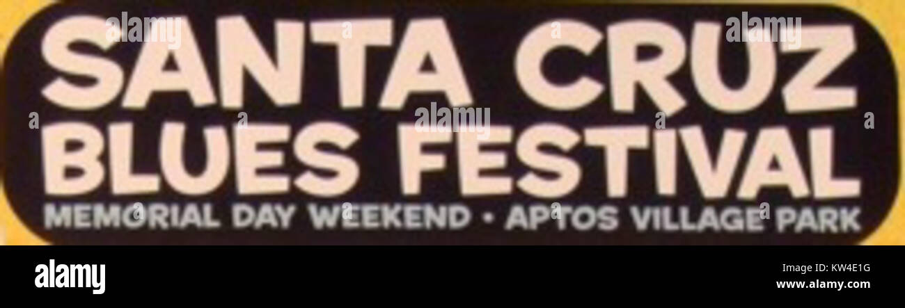 Logo Santa Cruz Blues Festival16 Stock Photo - Alamy