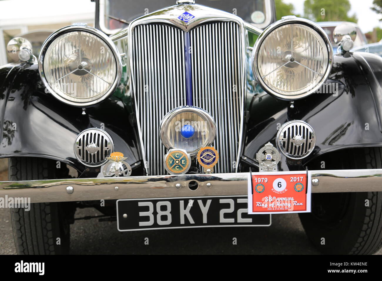 1932 vintage classic riley motor car frontal view Stock Photo - Alamy