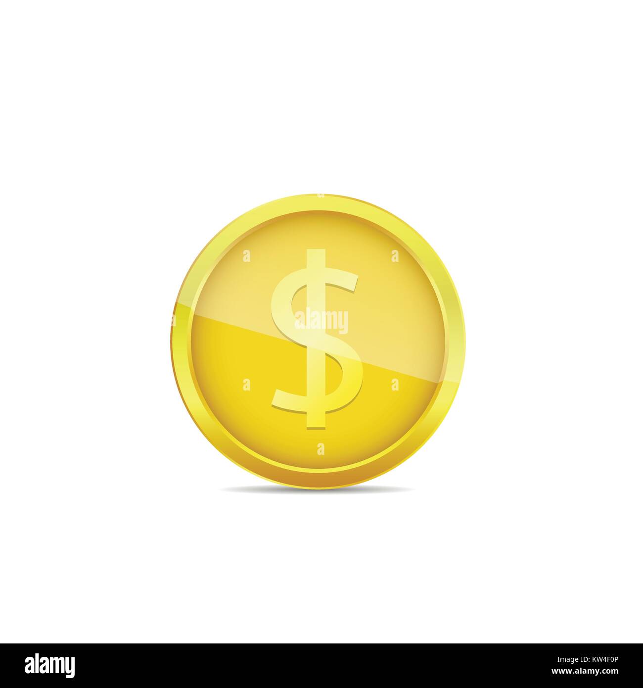 Golden euro coin Stock Vector Image & Art - Alamy