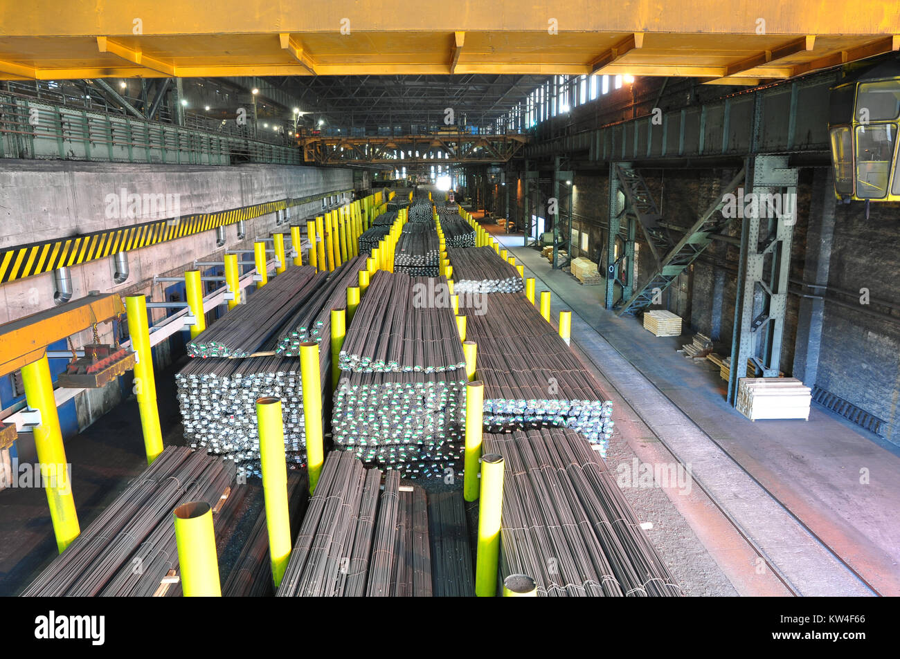 Production of steel in a steel mill - production in heavy industry ...